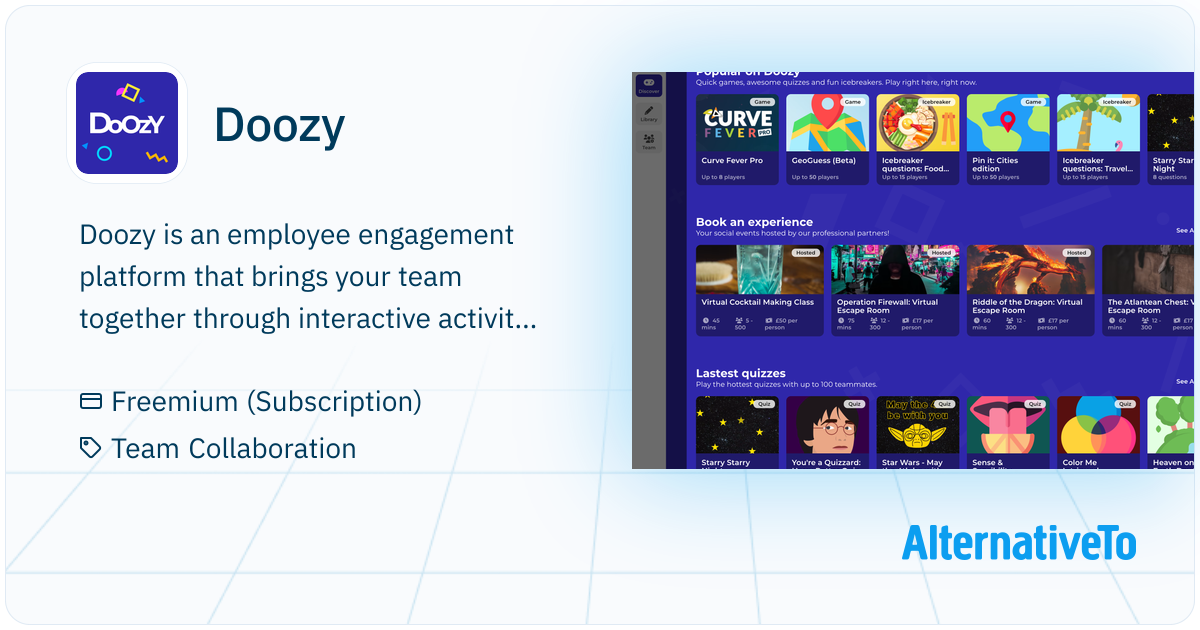 Doozy: An employee engagement platform to connect your team with games ...
