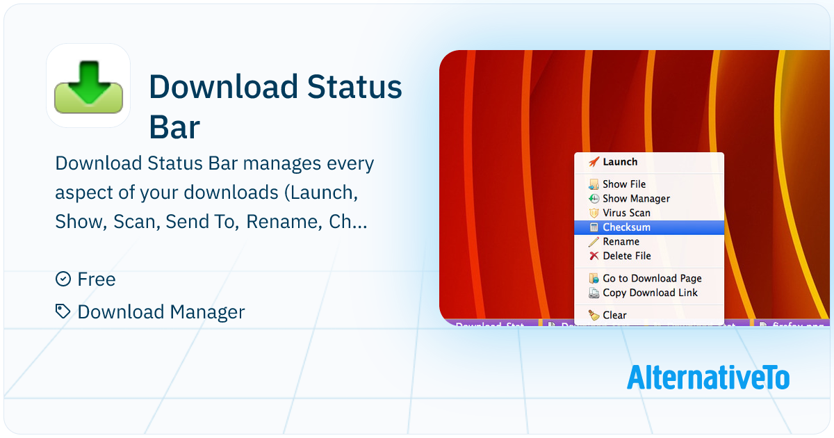 Download Status Bar: Manages every aspect of your | AlternativeTo