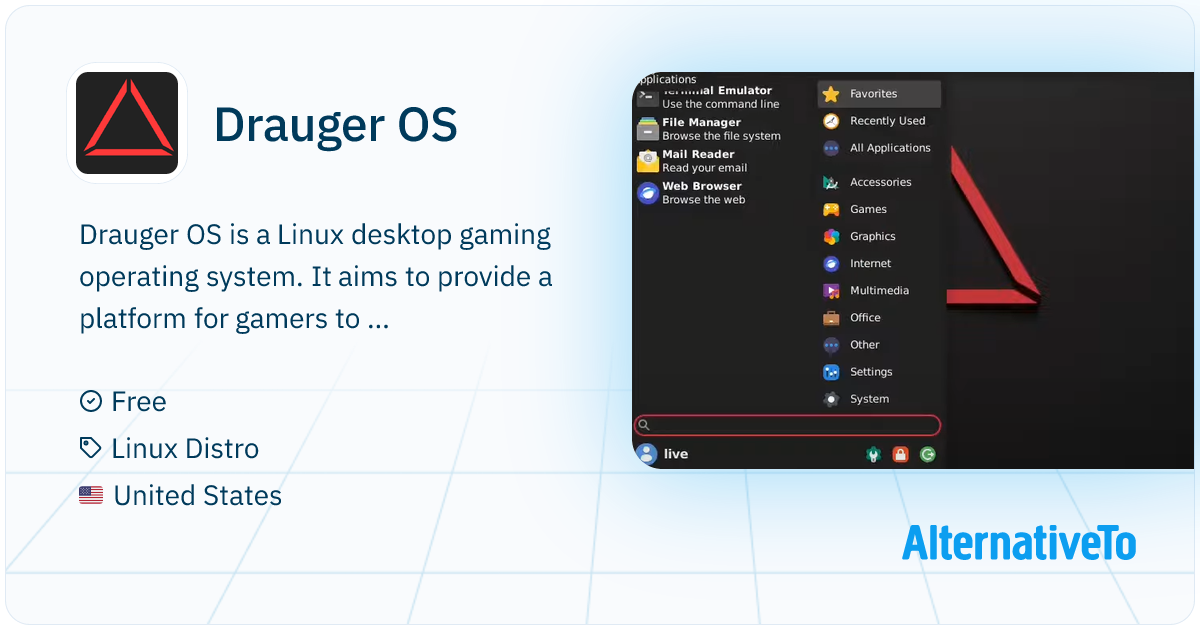 Drauger OS: Linux desktop gaming operating system | AlternativeTo