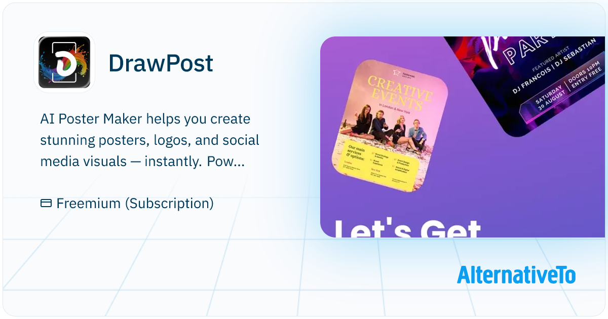 DrawPost: AI Poster Maker helps you create stunning posters, logos, and ...