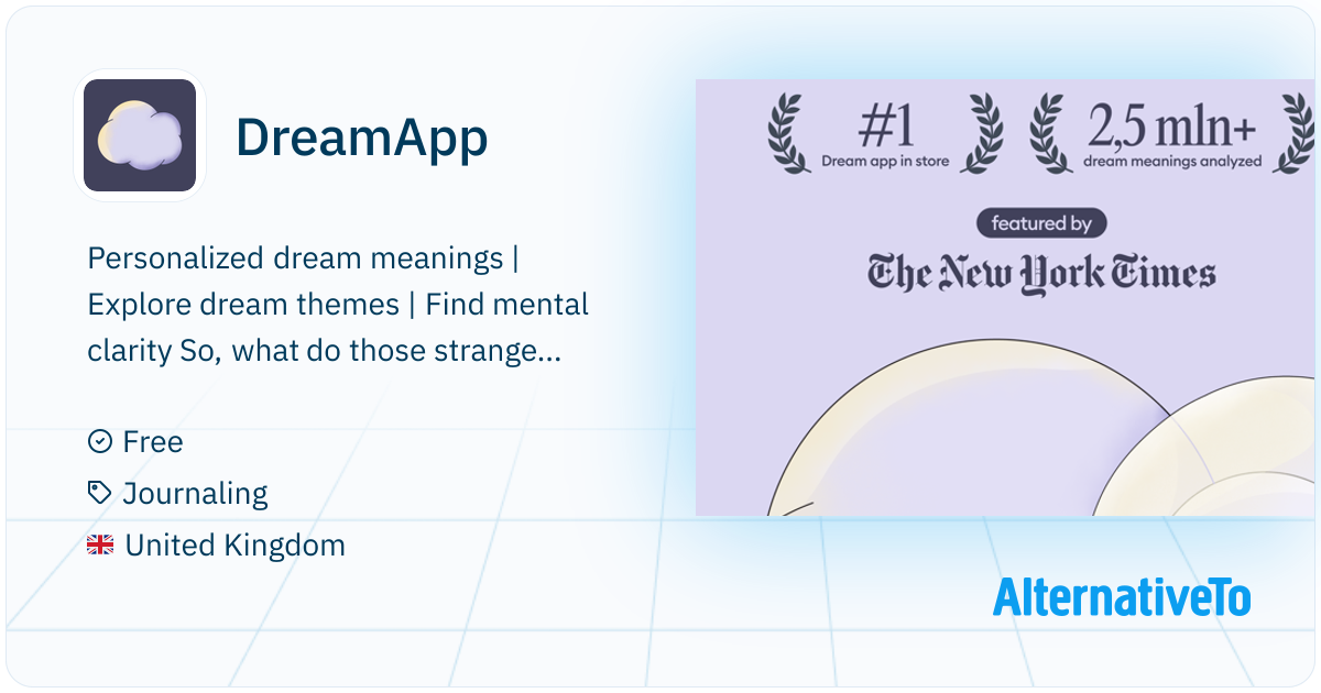 DreamApp: Finds the meaning of your dreams immediately after you wake ...