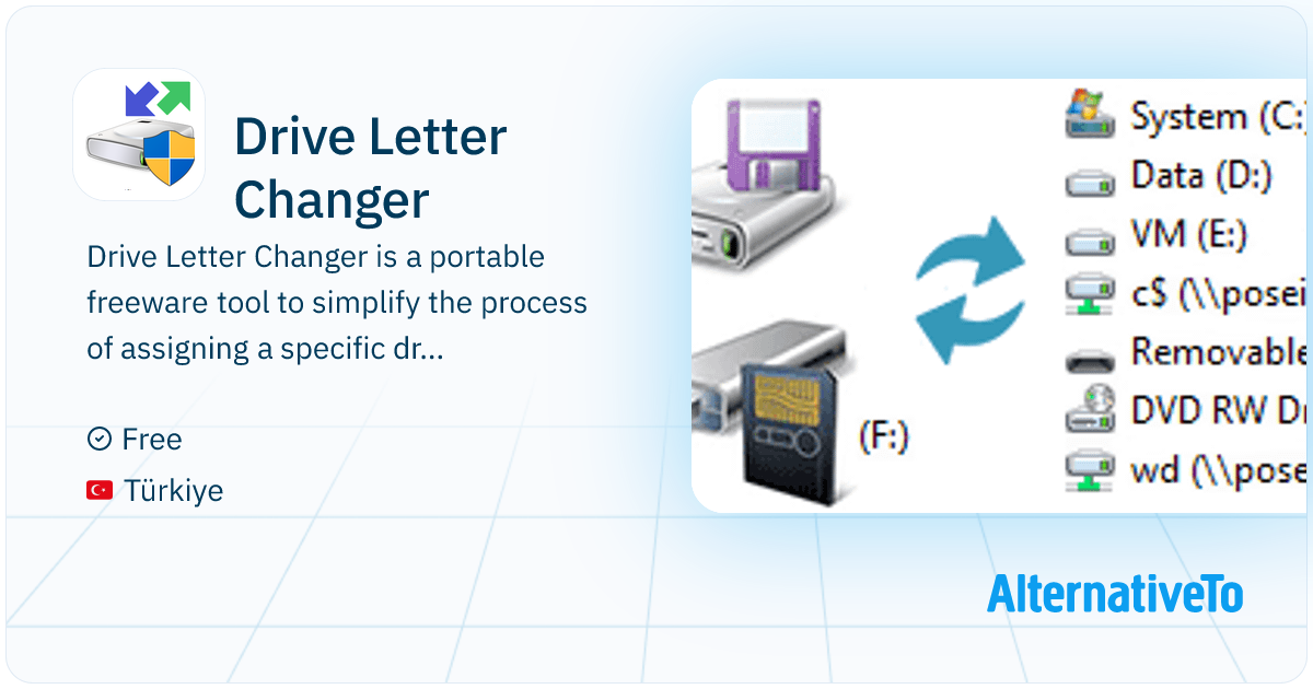 Drive Letter Changer: Portable application to assign/change drive ...