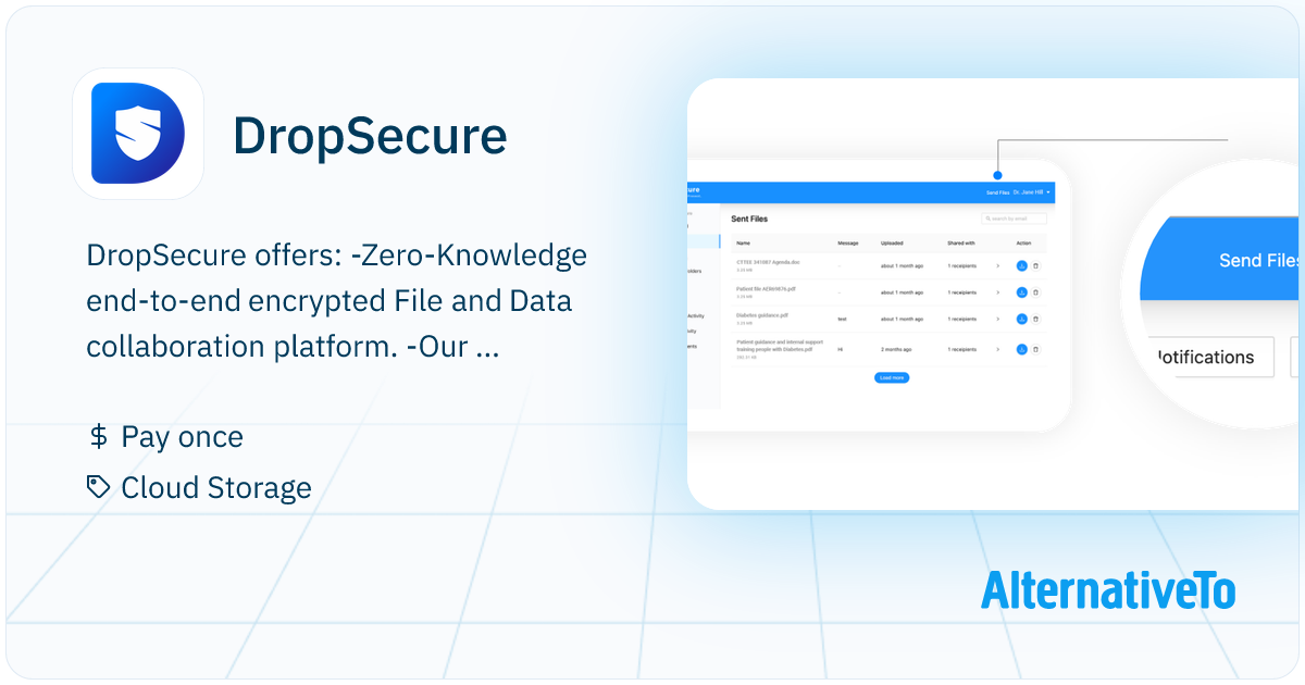 DropSecure: Secure file transfer platform with military grade ...