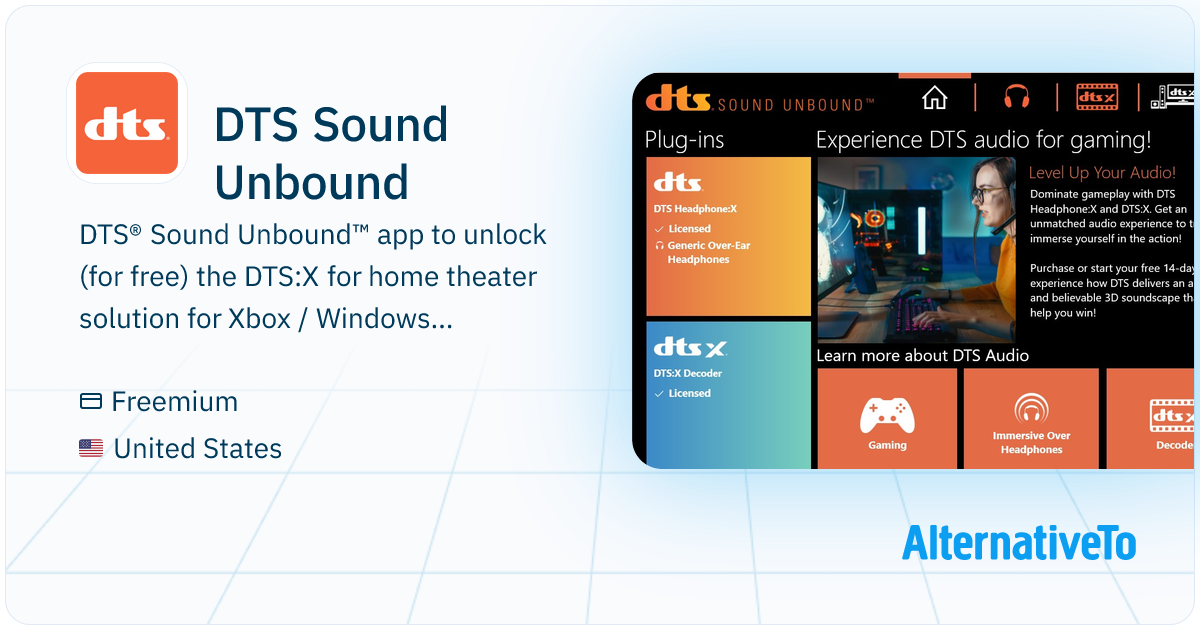 DTS Sound Unbound: DTS® Sound Unbound app software is spatial audio ...