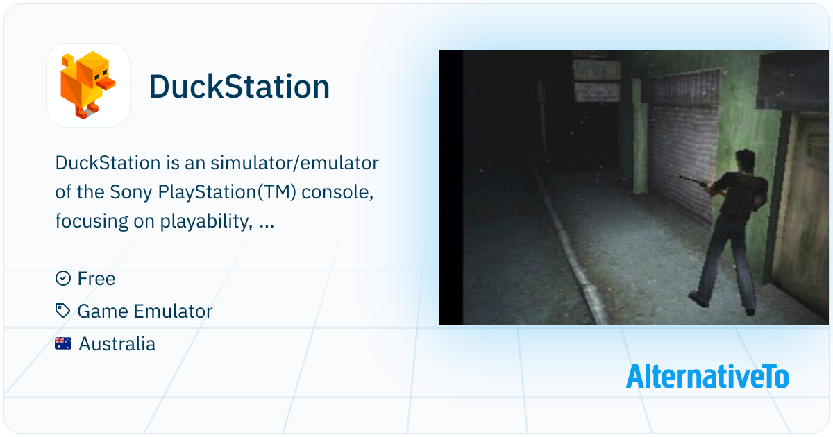 DuckStation: Simulator/emulator of the Sony PlayStation(TM) console ...
