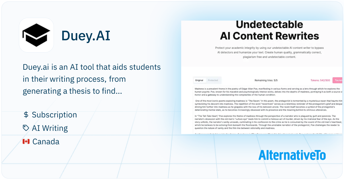 Duey.AI: Academic writing AI for research, drafting, and citation ...