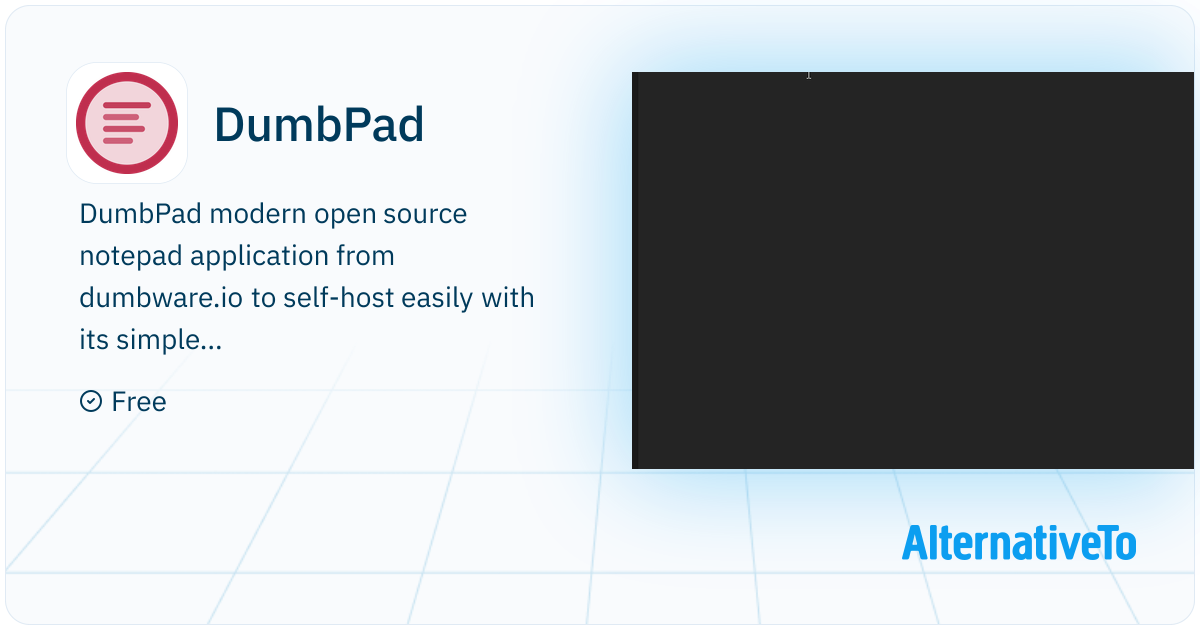 DumbPad: A stupid simple, no auth (unless you want it! | AlternativeTo