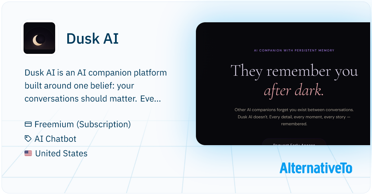 Dusk AI: Character.AI alternative with persistent long-term memory ...