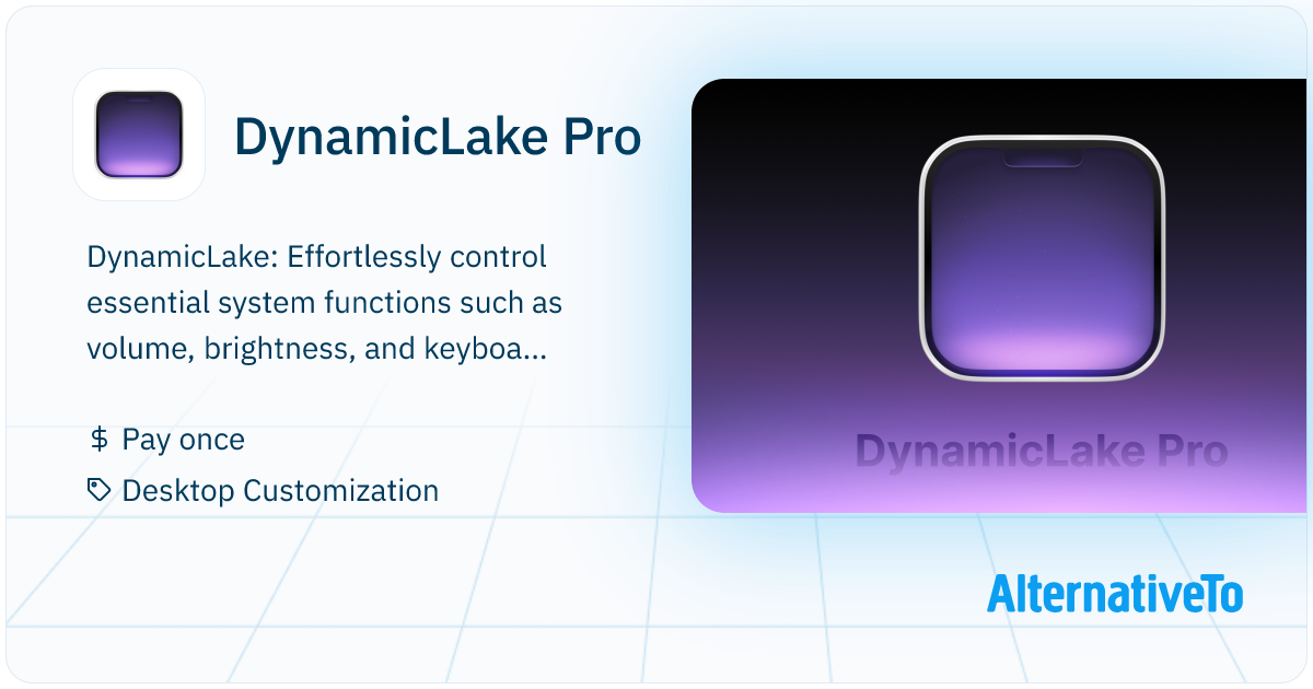 DynamicLake Pro: Widgets in the notch | AlternativeTo