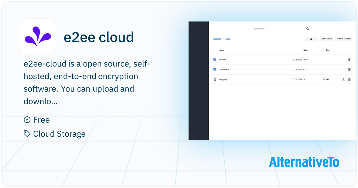 e2ee cloud: E2ee-cloud is a open source, self-hosted, end-to-end ...