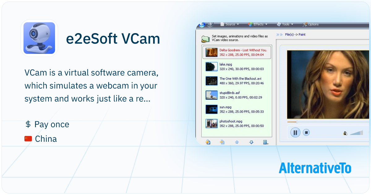 e2eSoft VCam: Virtual camera software with multi-stream output ...