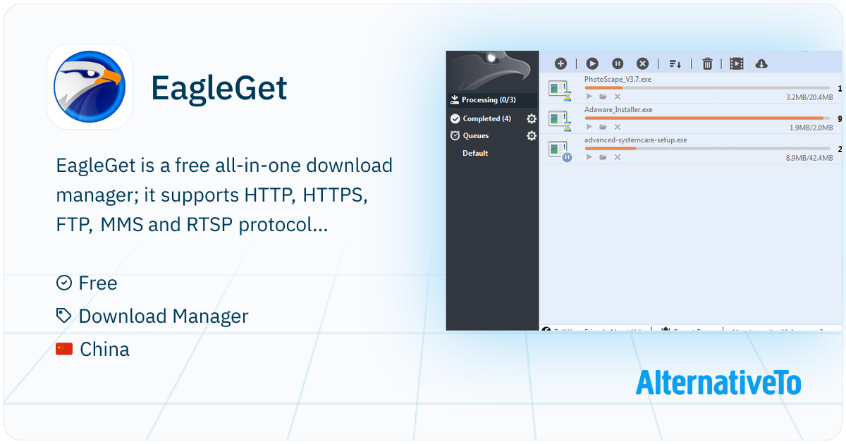 EagleGet: Free all-in-one download manager; it can be integrated to ...
