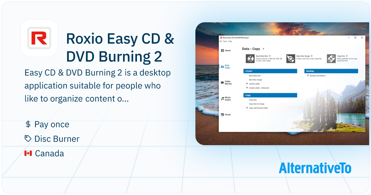 Roxio Easy CD & DVD Burning 2: CD and DVD Burner An application for ...
