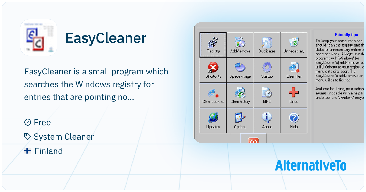 EasyCleaner: Small program which searches the | AlternativeTo