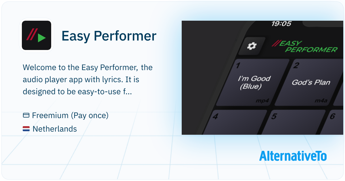 Easy Performer: Welcome to the Easy Performer, the audio player ...