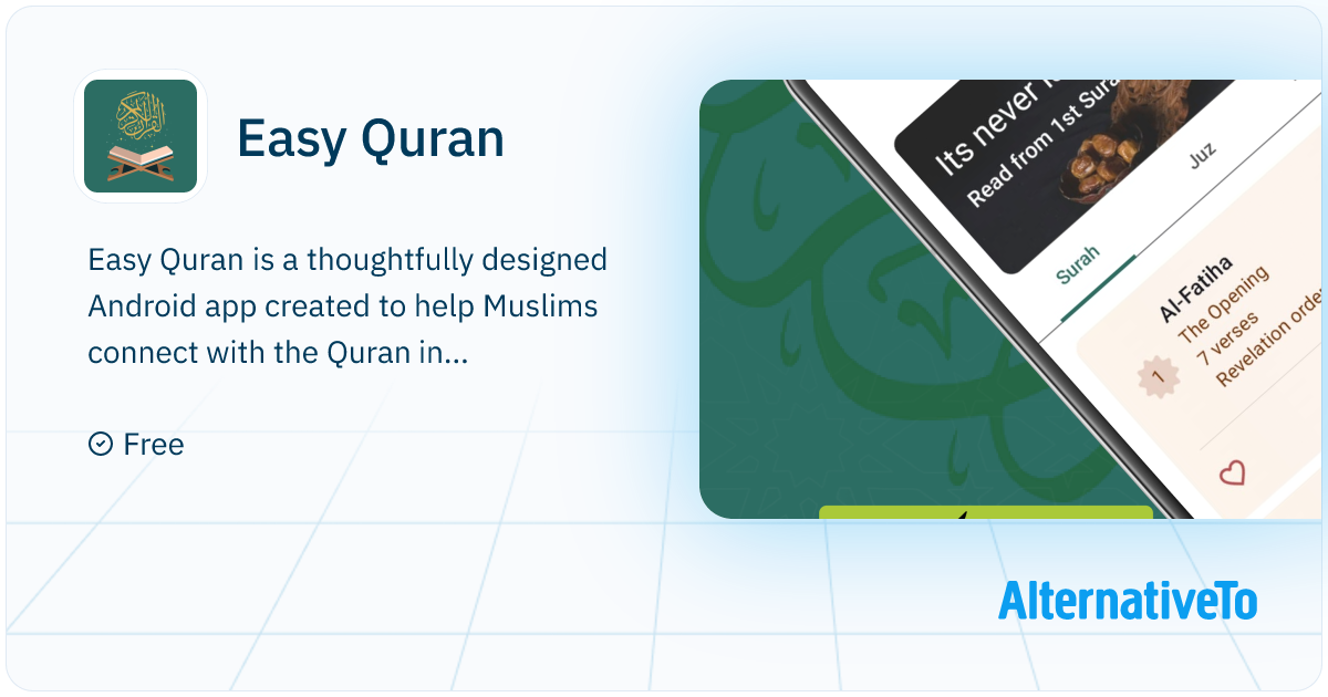 Easy Quran: A simple and ad-free Quran app that helps users read ...