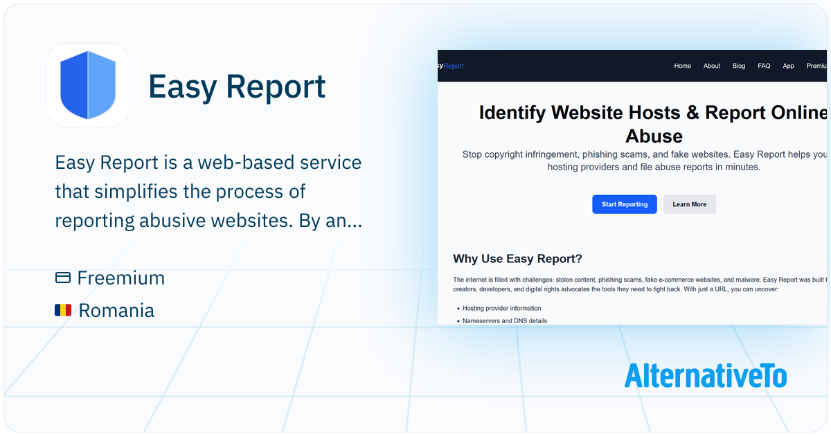 Easy Report: Helps you identify hosting providers and generate abuse ...