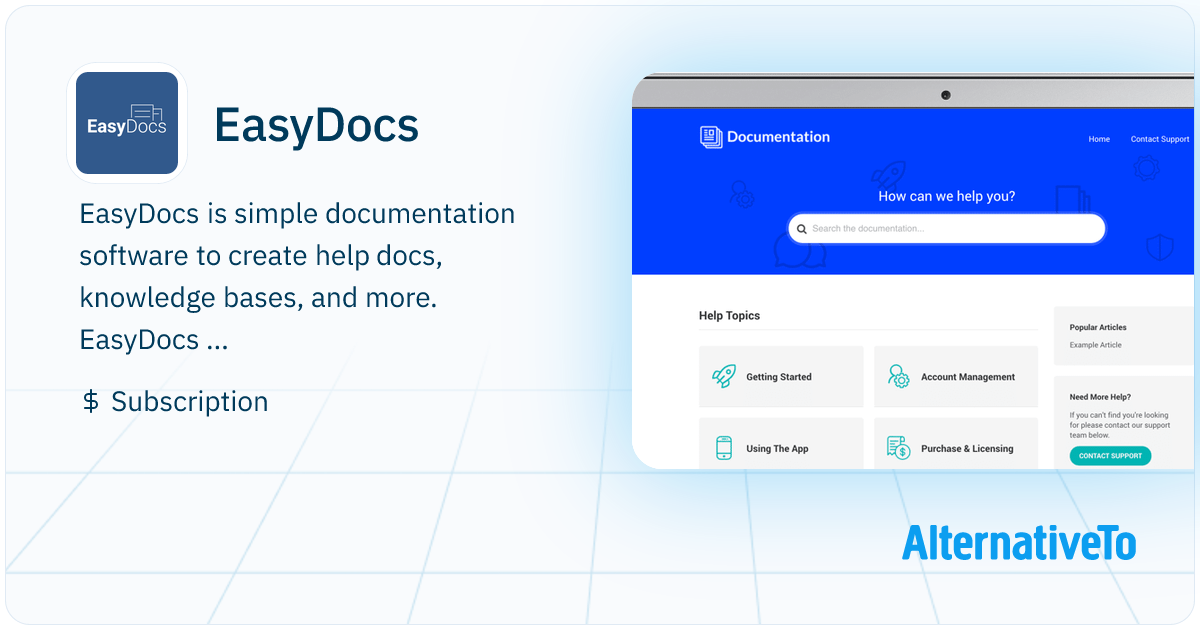 EasyDocs: Is simple documentation software to create help docs ...