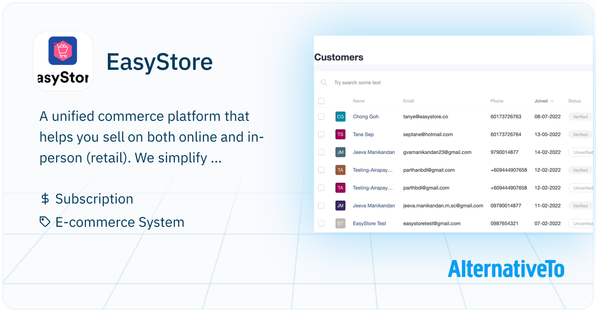EasyStore: Unified commerce platform that helps you sell on both online ...