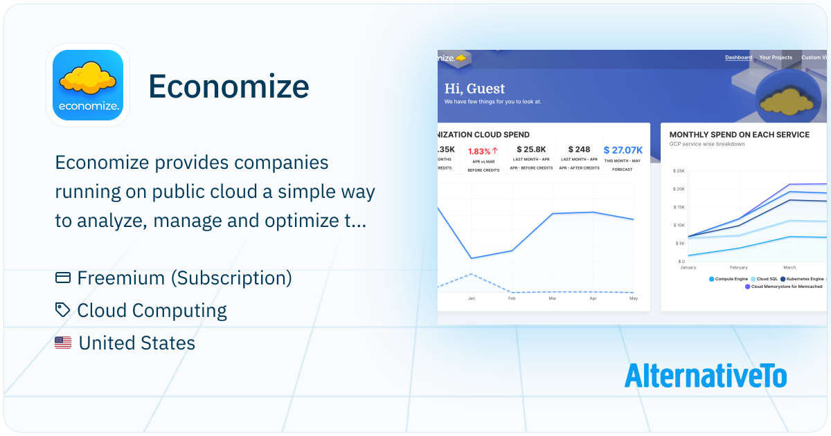 Economize: Helps teams analyze, manage and optimize their cloud costs ...