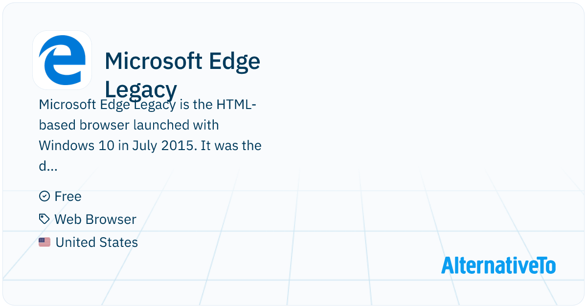 Microsoft Edge Legacy: The EdgeHTML based browser that, before ...
