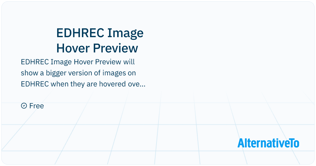 EDHREC Image Hover Preview: Shows a bigger version of images on EDHREC ...
