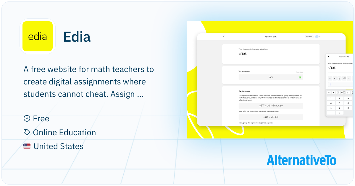 Edia: Free website for high school math teachers to create digital ...