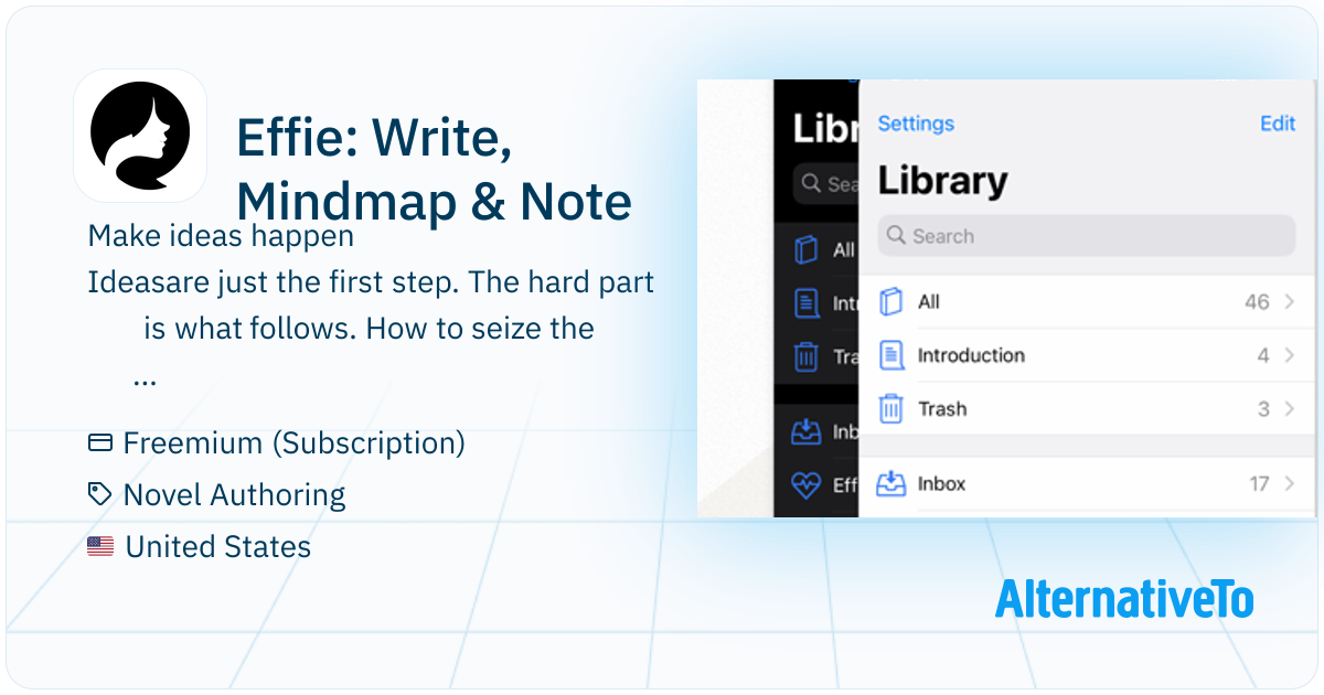 Effie: Write, Mindmap & Note: Effie is a light, clean, yet powerful ...
