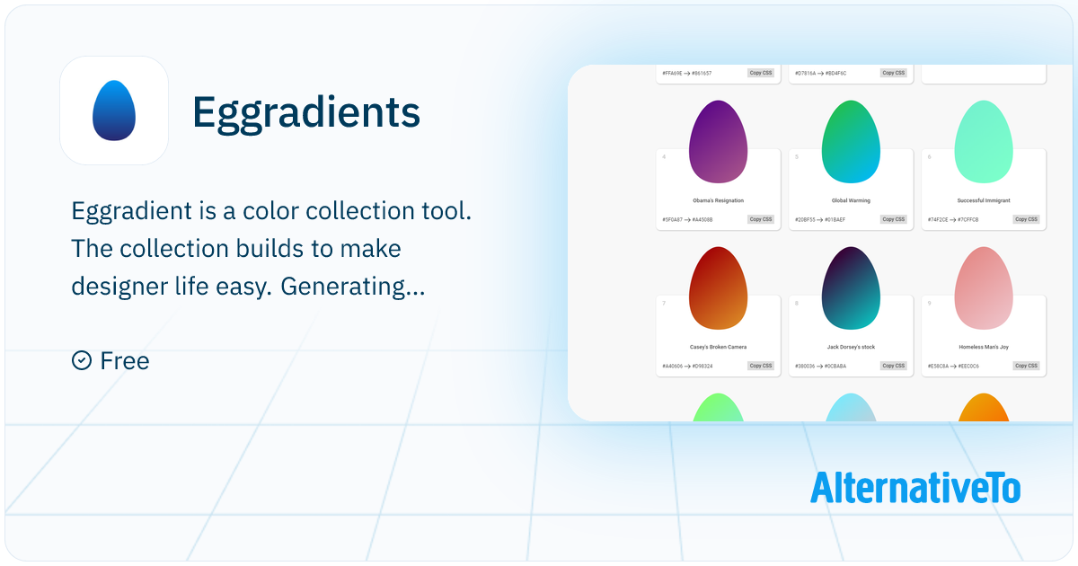 Eggradients: Gradient background colors | AlternativeTo