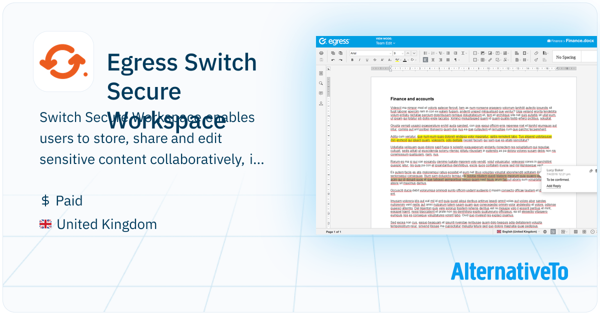 Egress Switch Secure Workspace: Switch Secure Workspace enables users ...