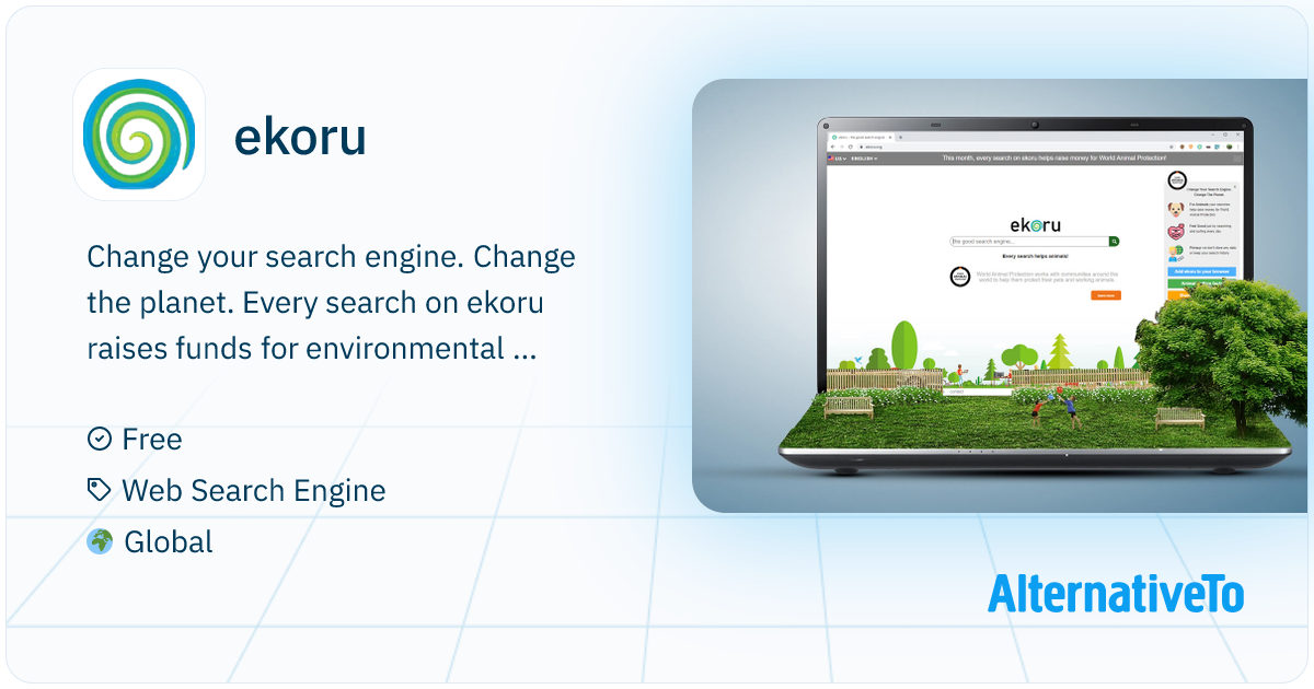 ekoru: Search engine that fights climate change. | AlternativeTo