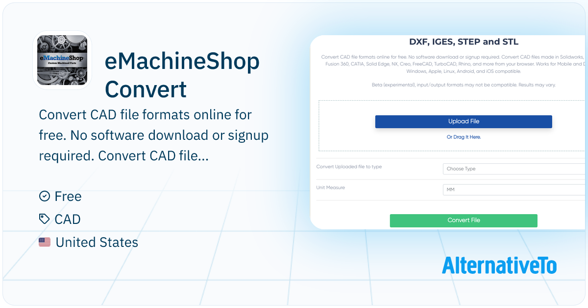 eMachineShop Convert: Convert CAD file formats online for free ...