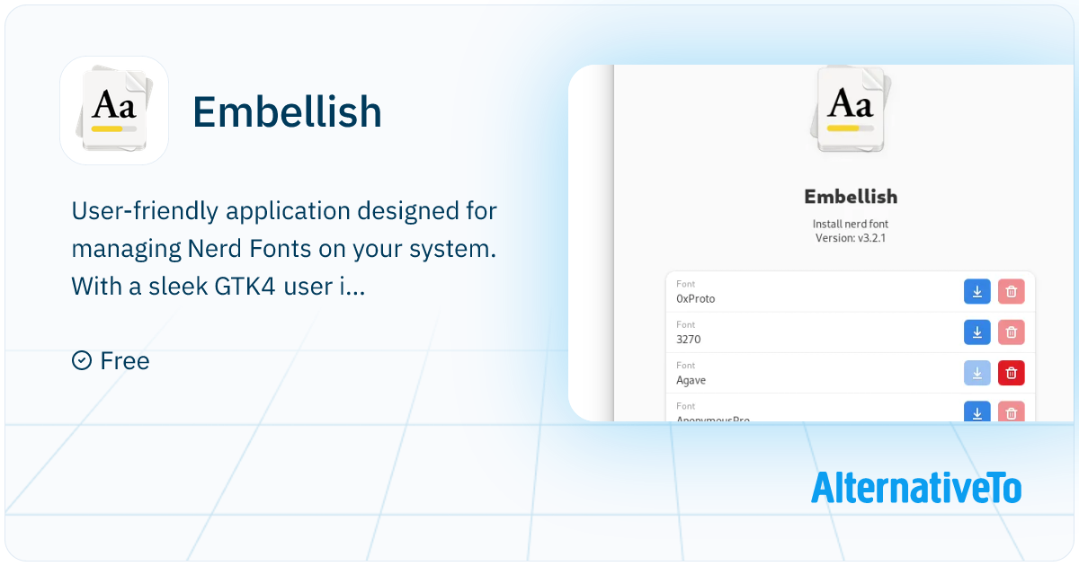 Embellish: An application written in Go that helps you install Nerd ...