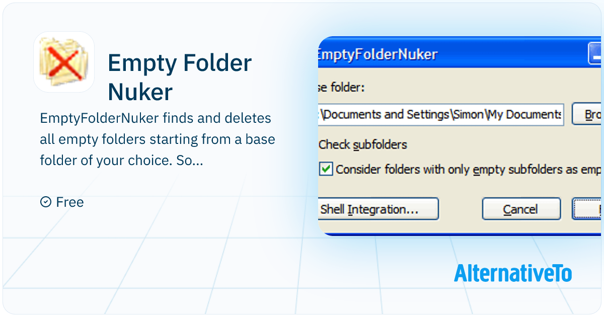 Empty Folder Nuker: EmptyFolderNuker finds and deletes all empty ...