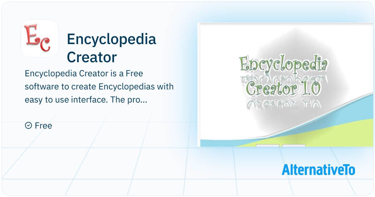 Encyclopedia Creator: Free software to create | AlternativeTo