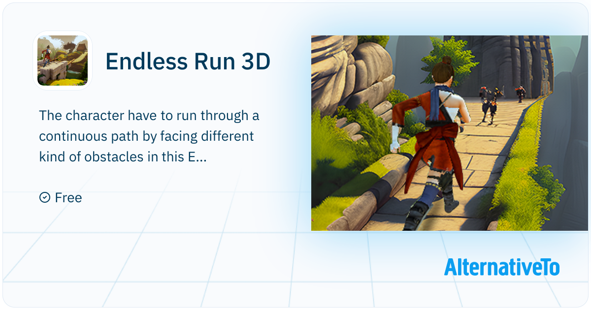 Endless Run 3D: The character have to run through a continuous path by ...