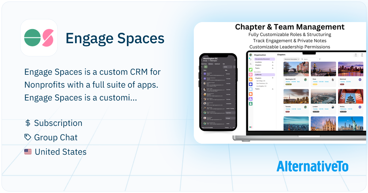 Engage Spaces: A Custom CRM for Nonprofits with a Full Suite of Apps ...