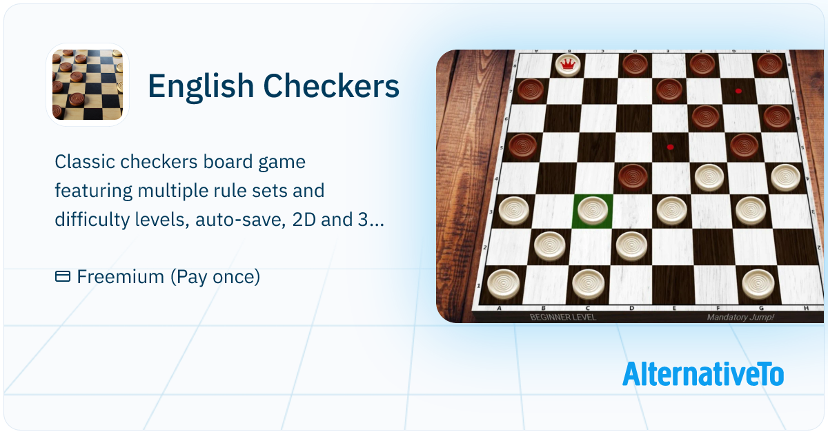 English Checkers: Classic game of checkers with multiple rules and ...