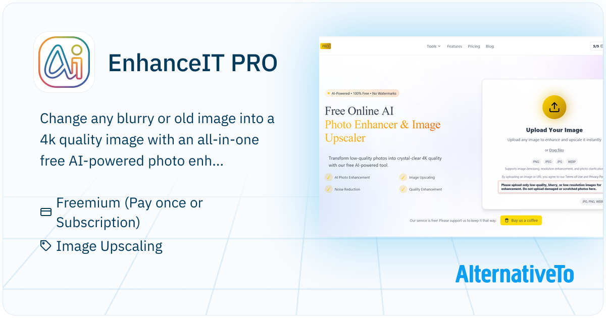 EnhanceIT PRO: Change any blurry or old image into a 4k quality ...