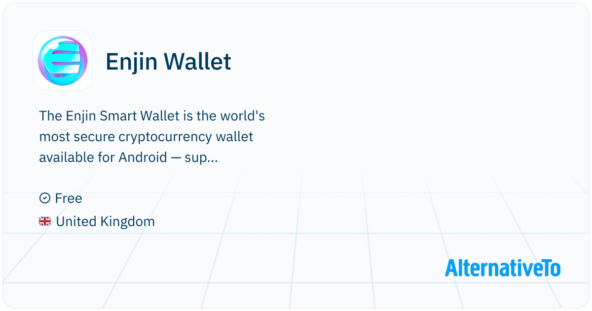 Enjin Wallet: The most secure mobile wallet in the world | AlternativeTo