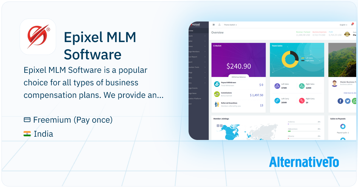 Epixel MLM Software: Web-based package that lets the organization ...