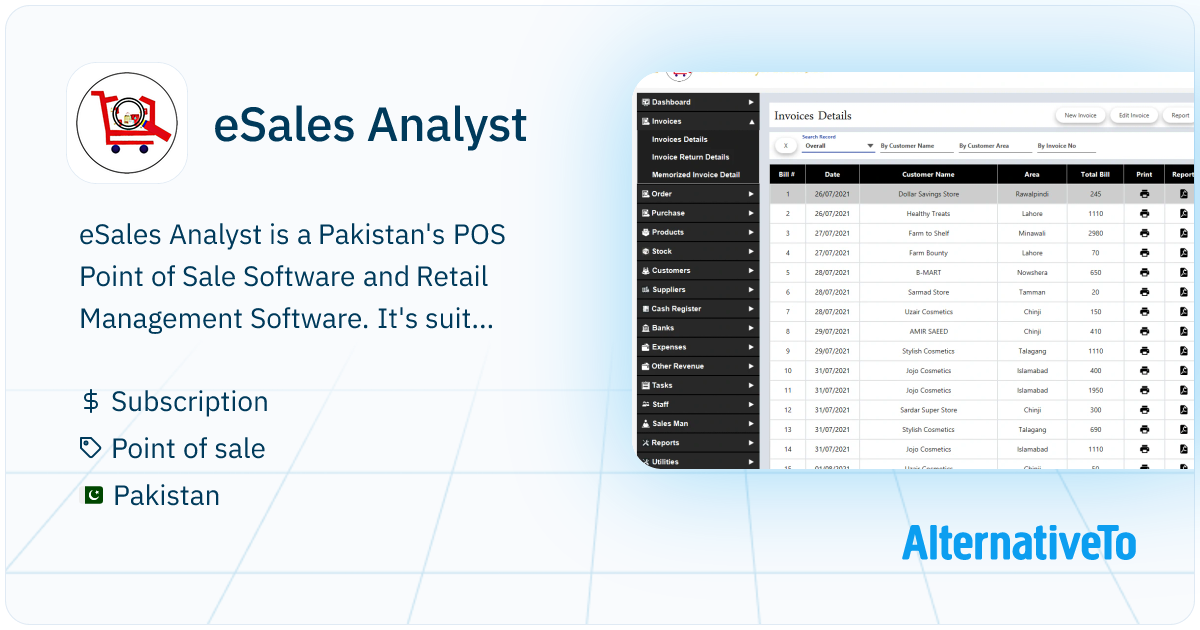 eSales Analyst: Pakistan's POS Point of | AlternativeTo