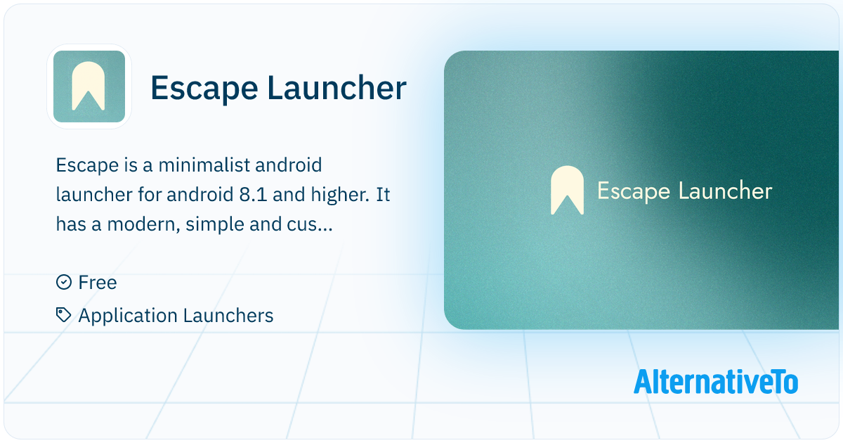 Escape Launcher: A minimalist android launcher with a modern, simple ...