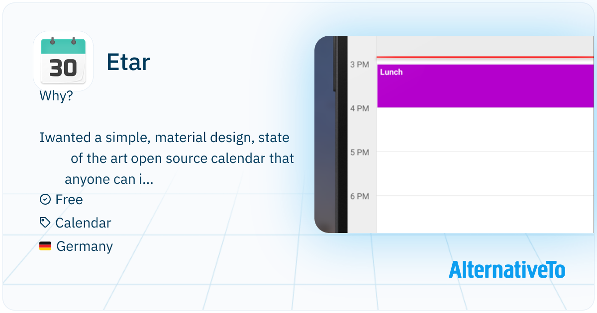 Etar: Material design open source calendar for Android | AlternativeTo