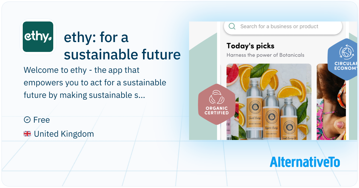 ethy: for a sustainable future: Sustainable Shopping Made Easy ...