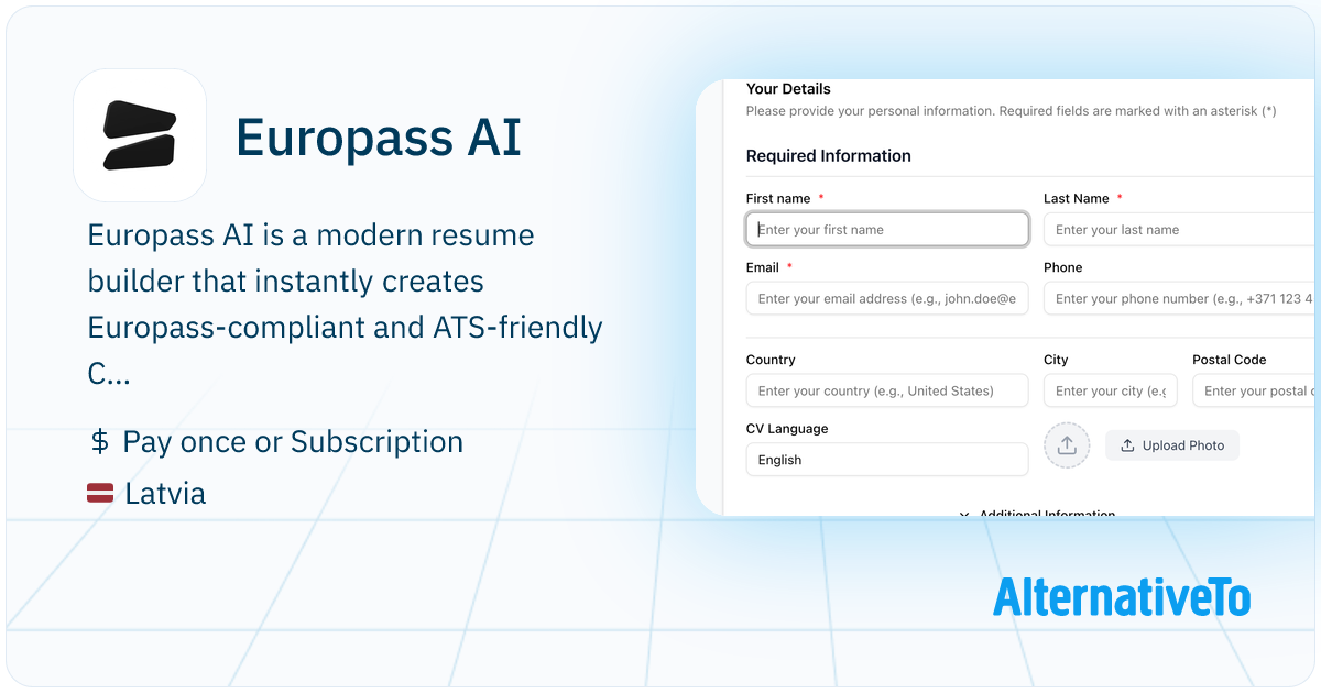 Europass AI: Generate Europass compliant CVs instantly with the help of ...
