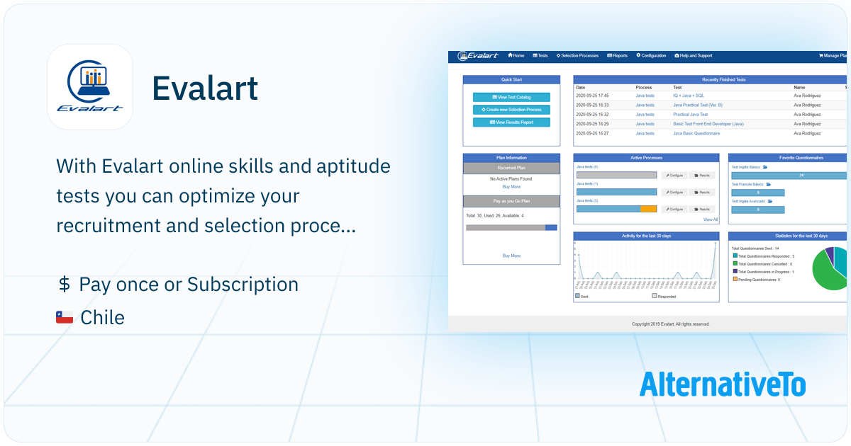Evalart: Online pre-employment assessment platform that includes coding ...
