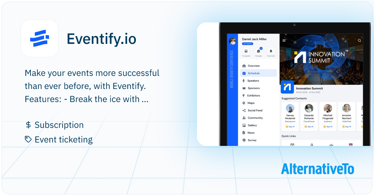 Eventify.io: Eventify is a cloud-based event management tool that helps ...