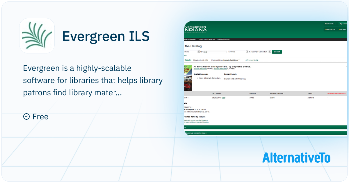 Evergreen ILS: Evergreen is a highly-scalable software for | AlternativeTo