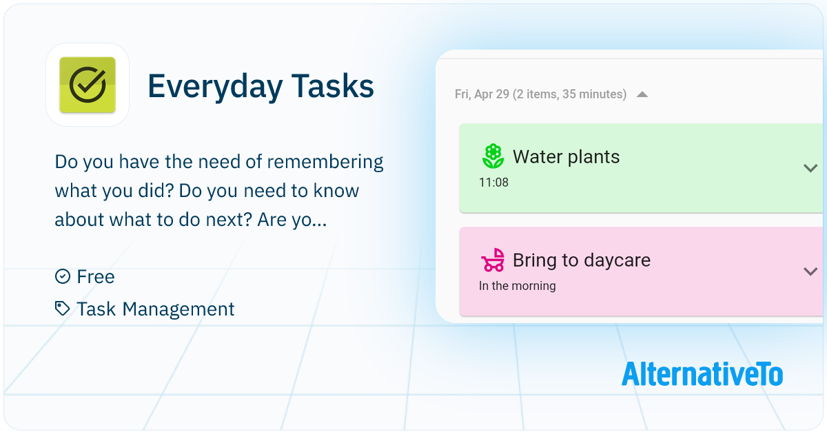 Everyday Tasks: Track and log your tasks with Everyday Tasks and create ...